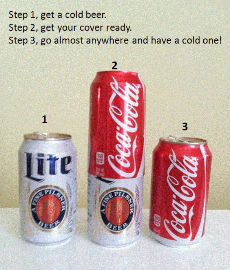 Hideabeer® Can Cover Disguise Soda Sleeves Wrap Golf Boat Fish ...