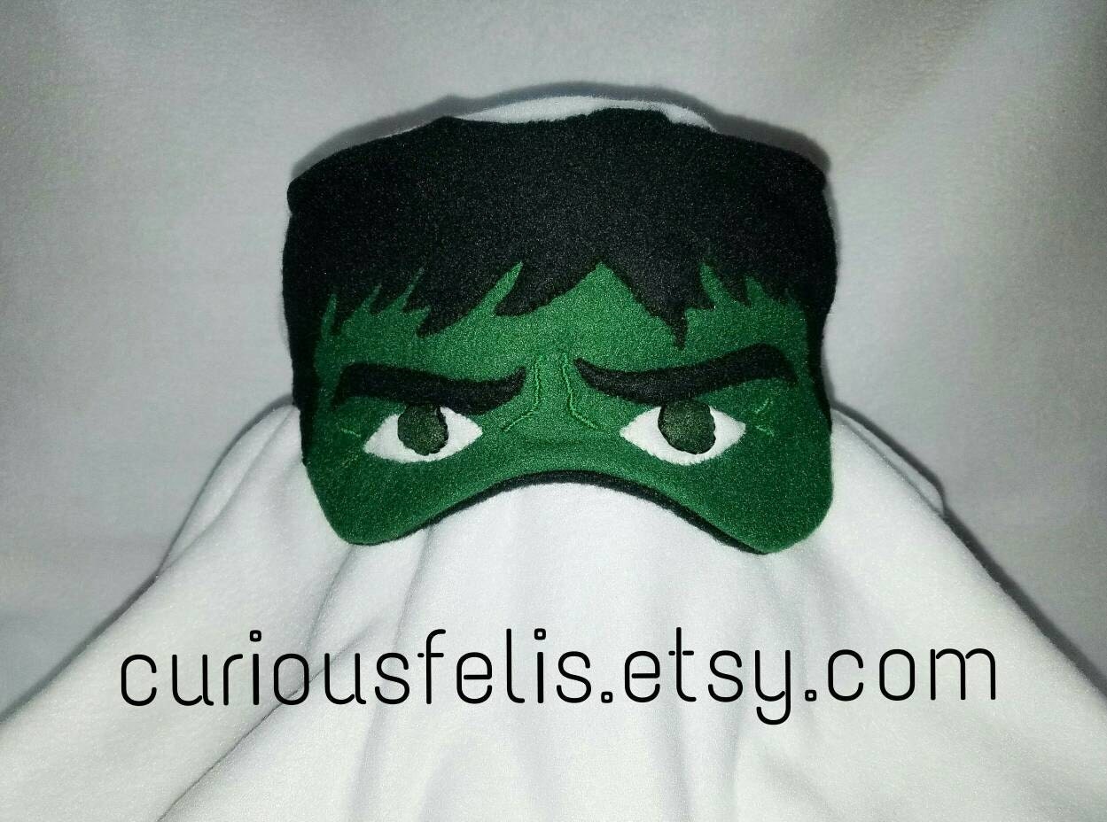The Incredible Hulk Sleeping Mask - Etsy