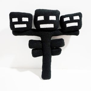 Wither Plush Inspired by Minecraft (unofficial) - Etsy