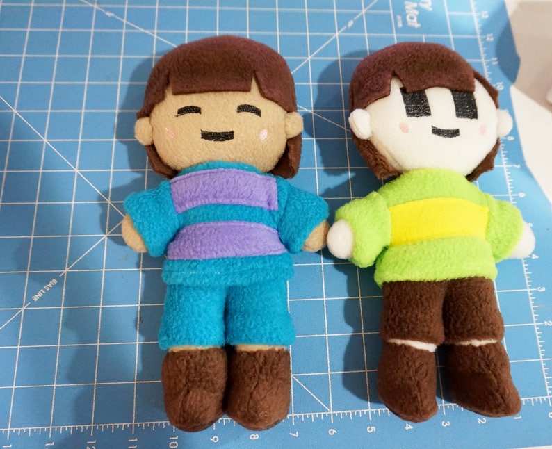 Frisk and Chara Plushies Inspired by Undertale Unofficial | Etsy