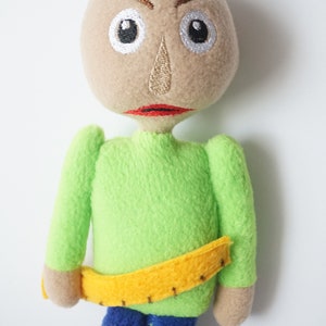 Handmade Baldi Plushie, Fleece Horror Game Doll, Embroidered Face - Etsy
