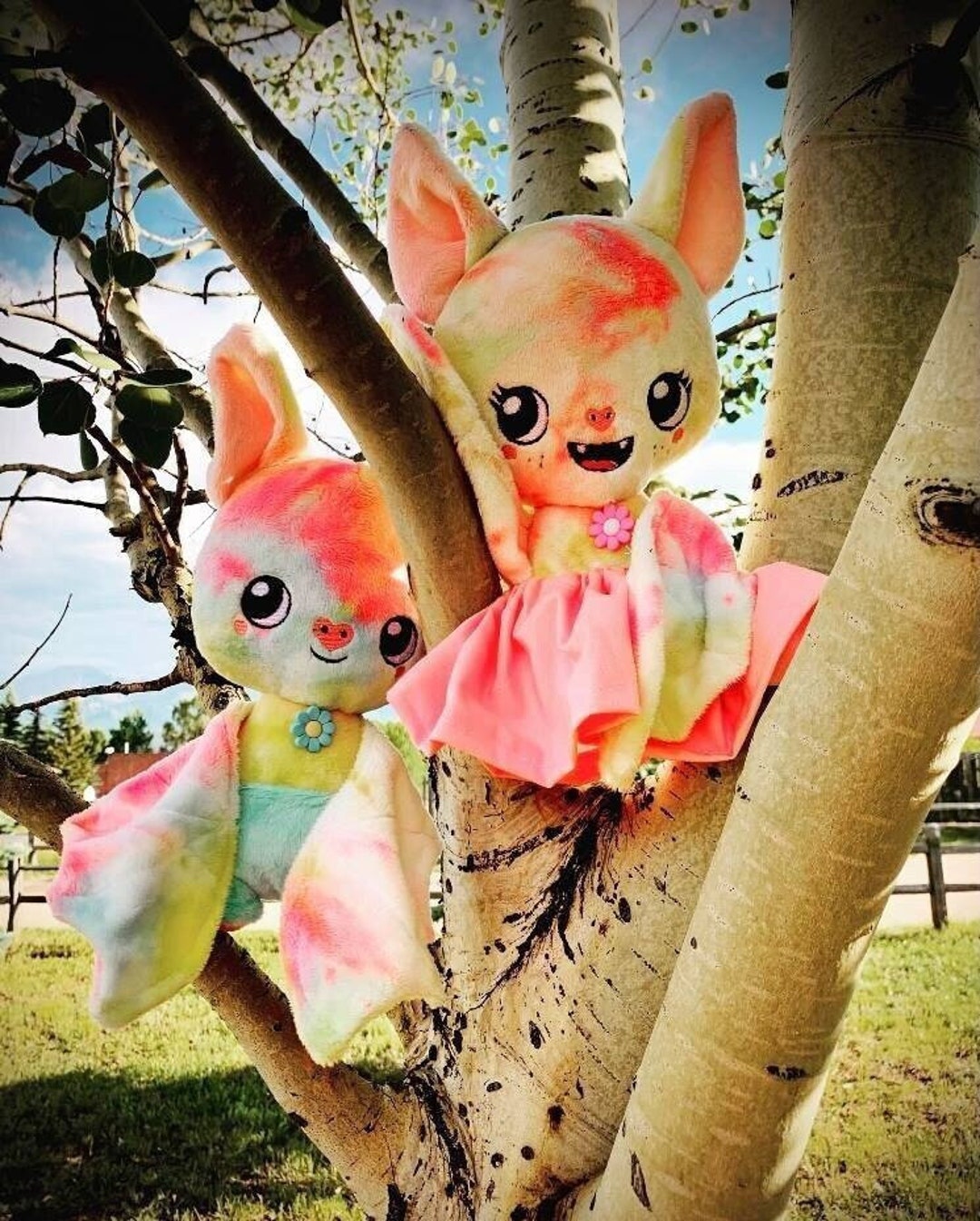 Spring Bats, Bat Plush, Tie Dye, Summer Bats - Etsy