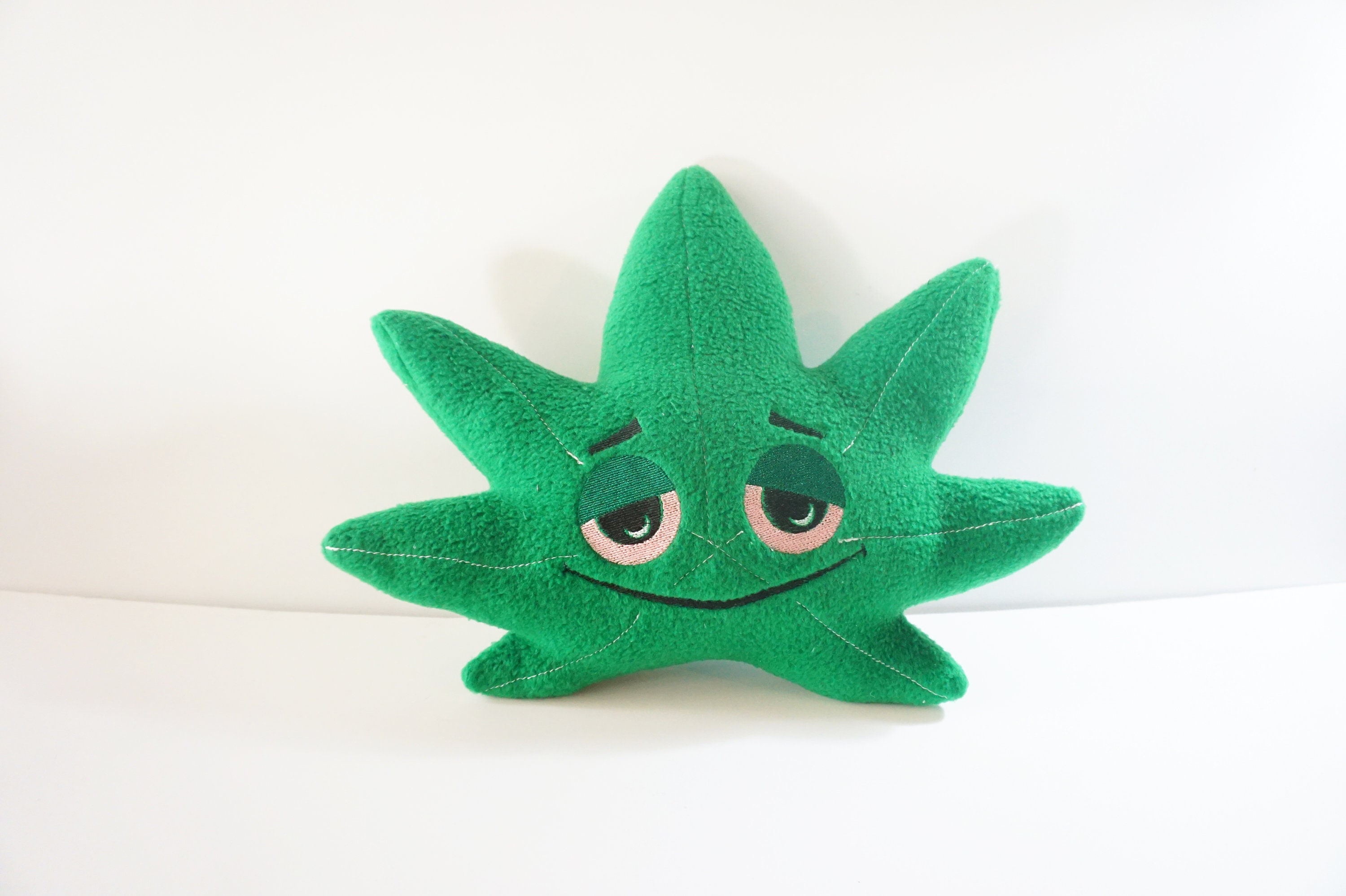 Cannabis Leaf Plush Little Frank Hippie Pillow - Etsy Canada