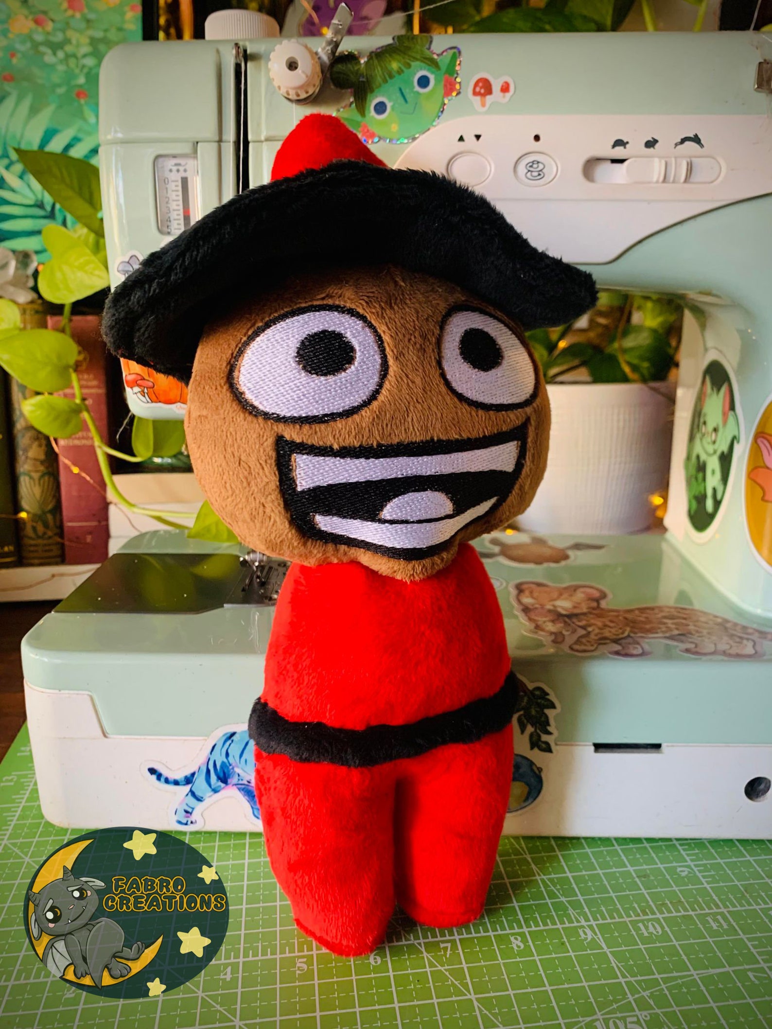 Unfairness Red Bambi Plush, Unfair Red Guy, FNF Plush (inspired) - Etsy