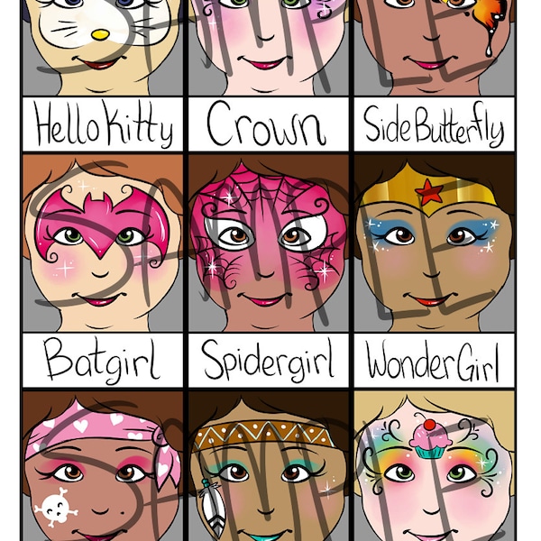 Face Painting Menu - Etsy