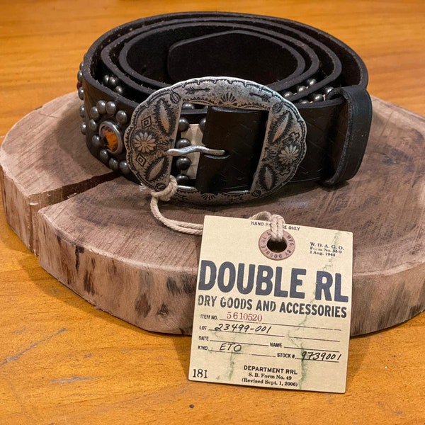 Rrl Ralph Lauren Leather Belt - Etsy