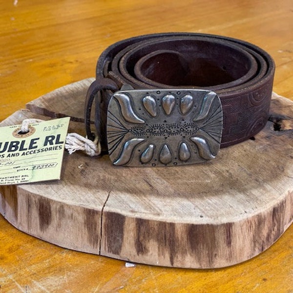 Rrl Ralph Lauren Leather Belt - Etsy