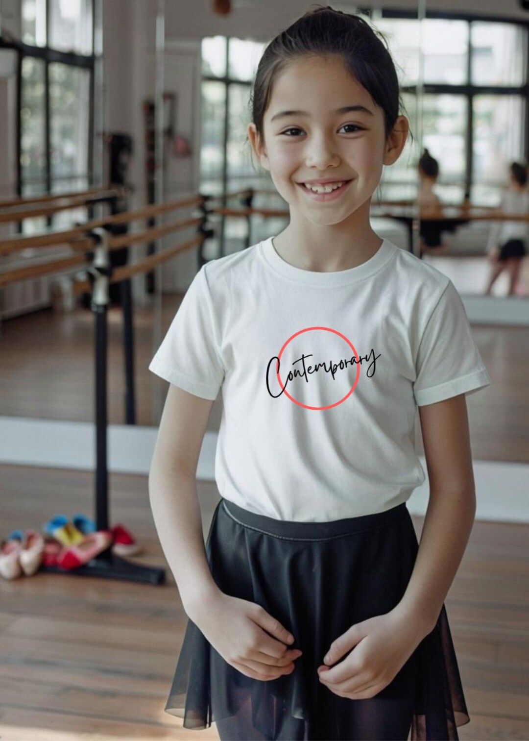 Contemporary Dance Youth Short Sleeve Tee - Modern Dancer Top, Dance ...