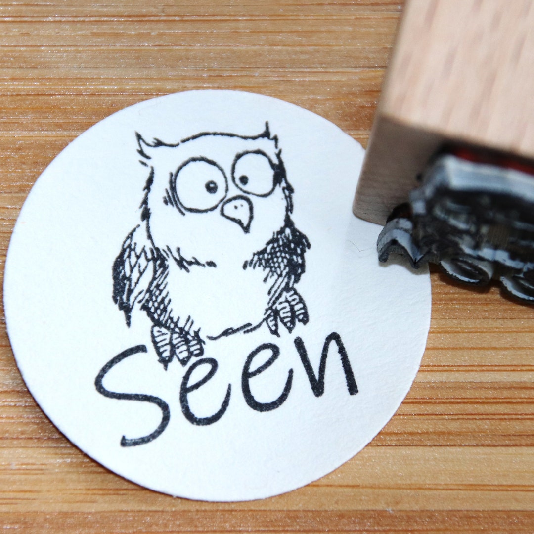Englisch Lehrer Stempel Eule Seen 30mm - Etsy.de