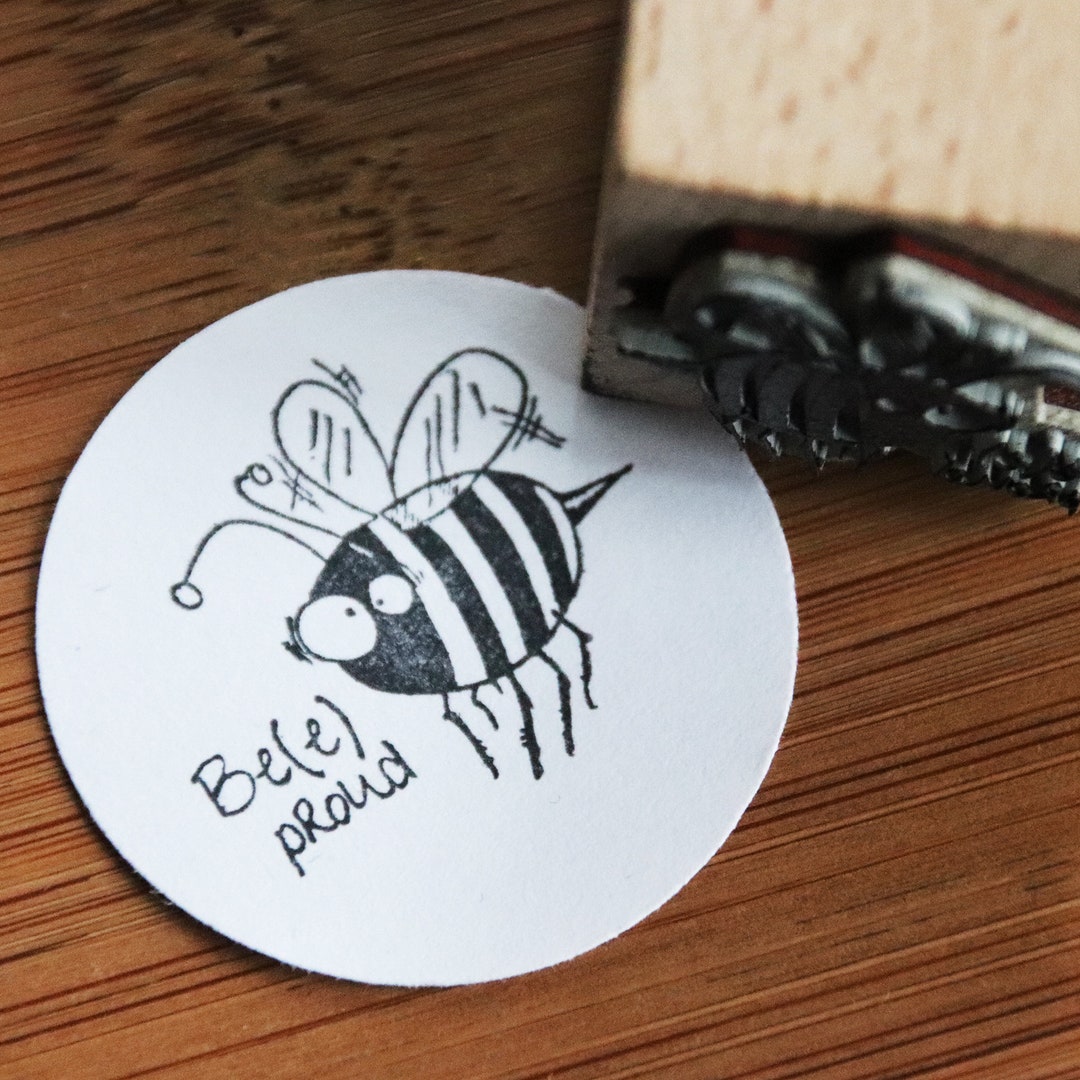 Englisch Lehrer Stempel Biene Bee Proud 30mm - Etsy