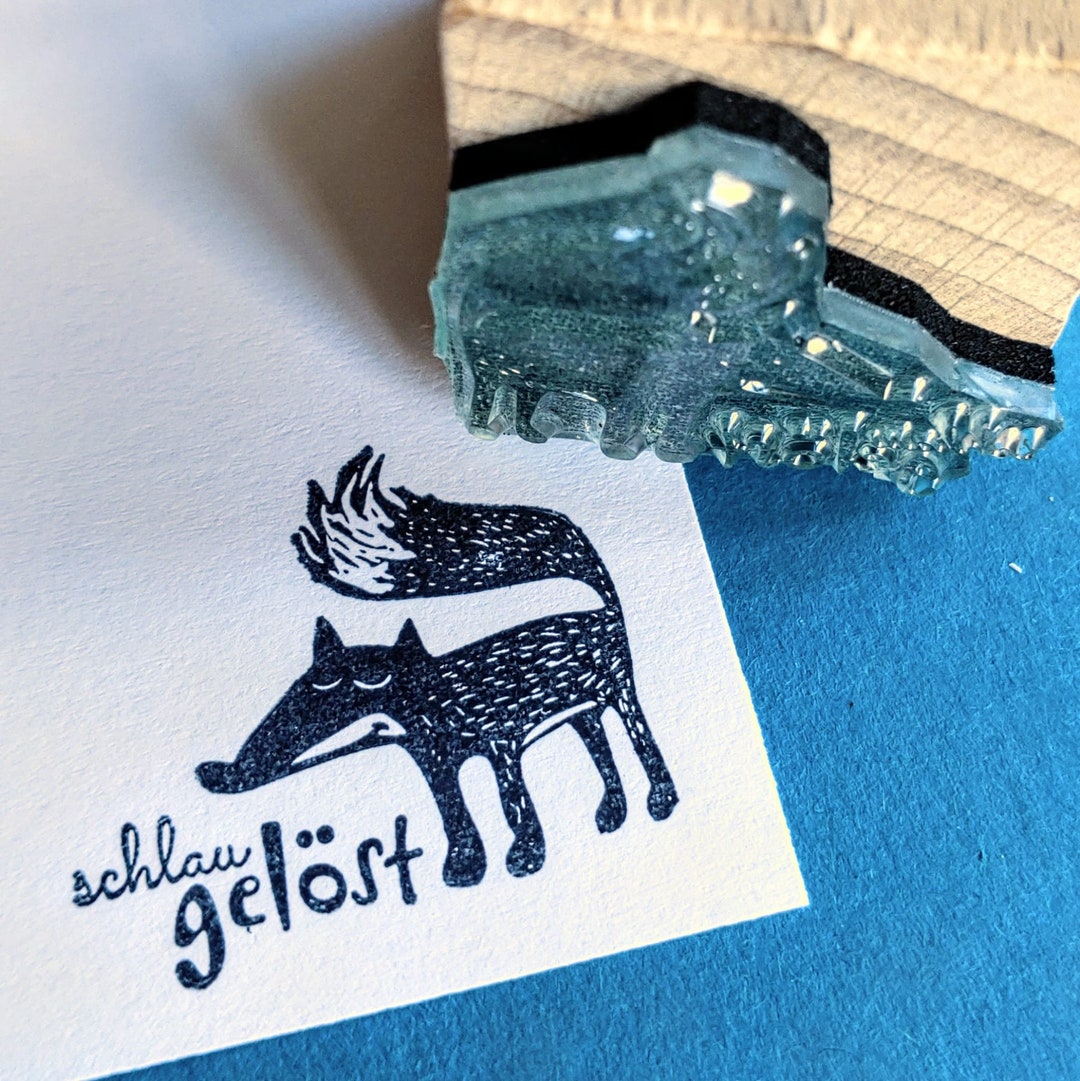 Lehrer Stempel Fuchs Schlau gelöst 30mm - Etsy.de