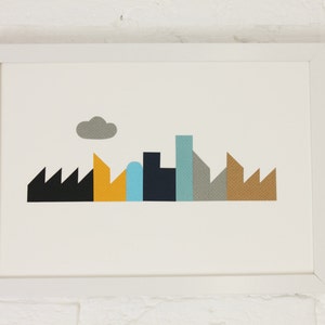 Industrial-scape - Original Paper Artwork - Etsy