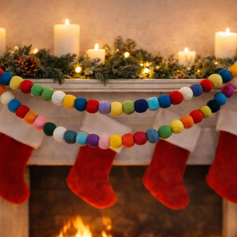 Hand Made Wool Garland - Etsy