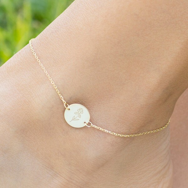 Silver Anklet - Etsy