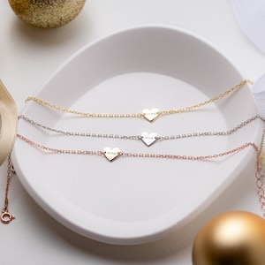 Engraved Heart Bracelet, Custom Date Jewelry, Handmade Initial Charm ...