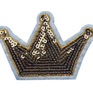 Sequin Heart Patch Sequin Crown Patch - Etsy Canada