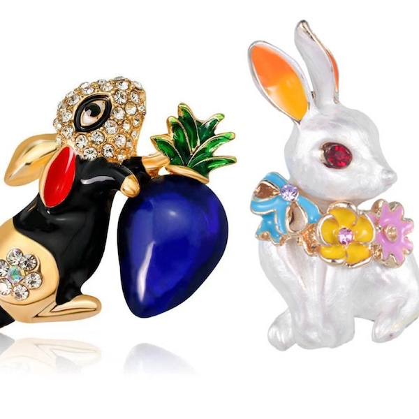 Brooch Bunny - Etsy