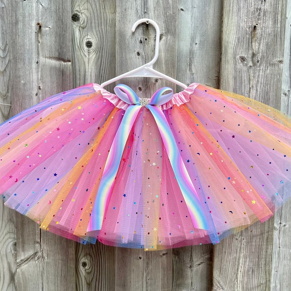 Rainbow Tutu Dress - Etsy