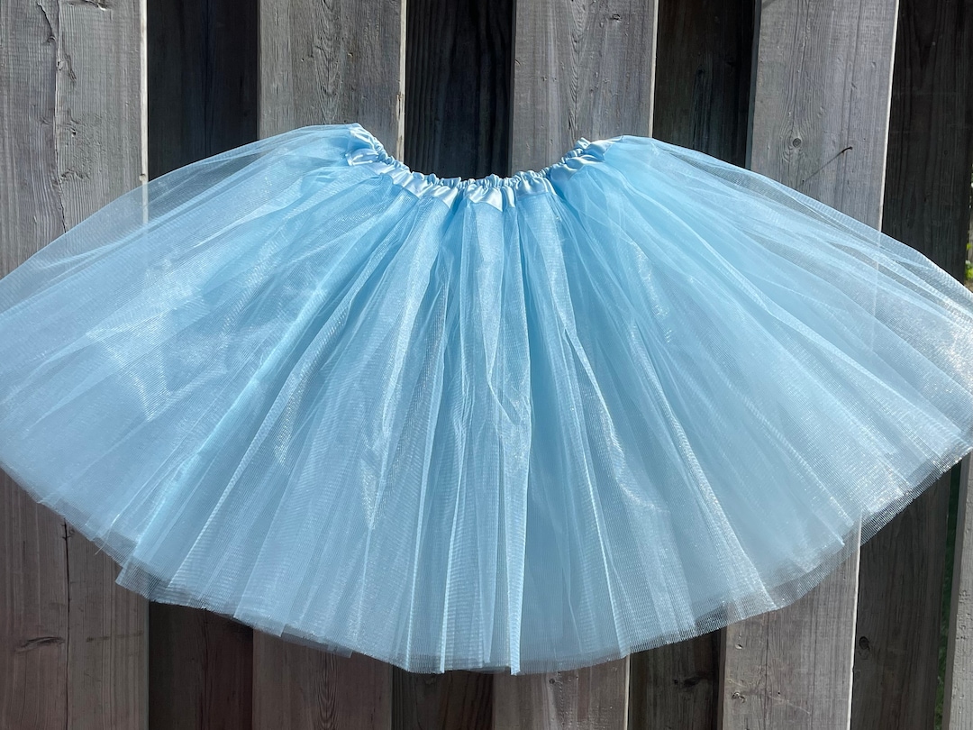 Teen Tutu Adult Tutu 4 Layer Length17 Frozen Blue Tutu Skirt Halloween ...