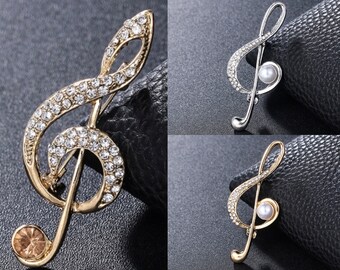 Treble Clef Pin - Etsy