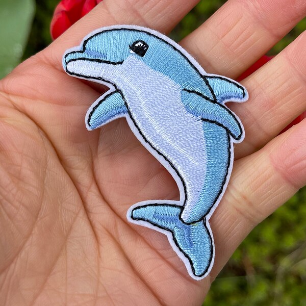 Dolphin Applique - Etsy