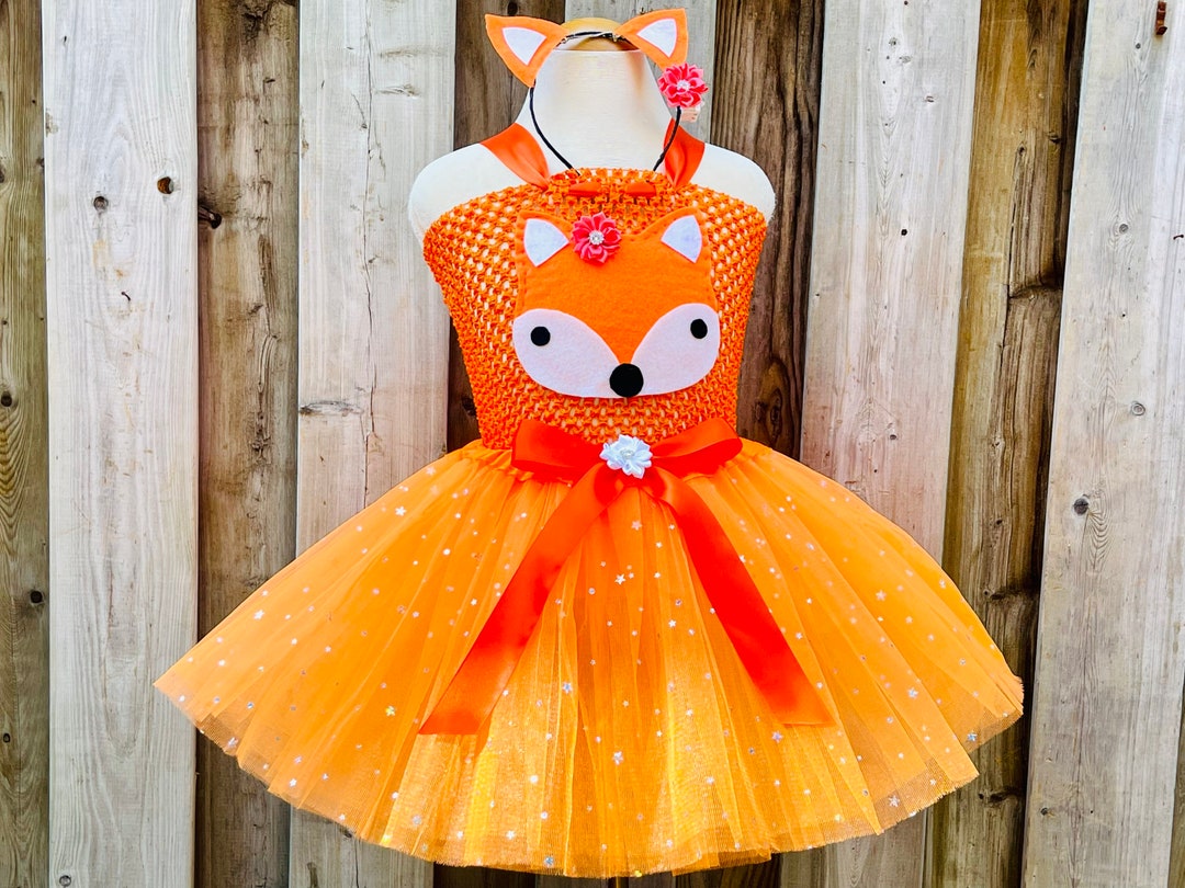 FOX Tutu Dress Fox Outfit Fox Costume Fox Dress Fox Halloween - Etsy