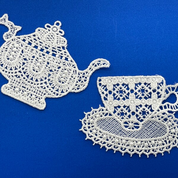 Lace Teapot - Etsy
