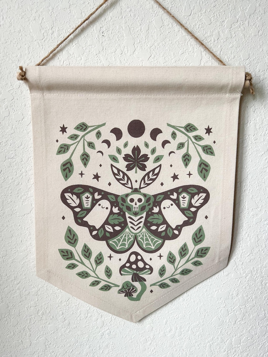 Dead Head Moth Forest Banner Flag - Etsy