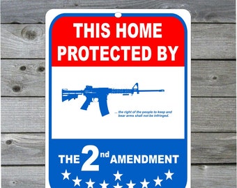 2nd Amendment Security Sign - Etsy