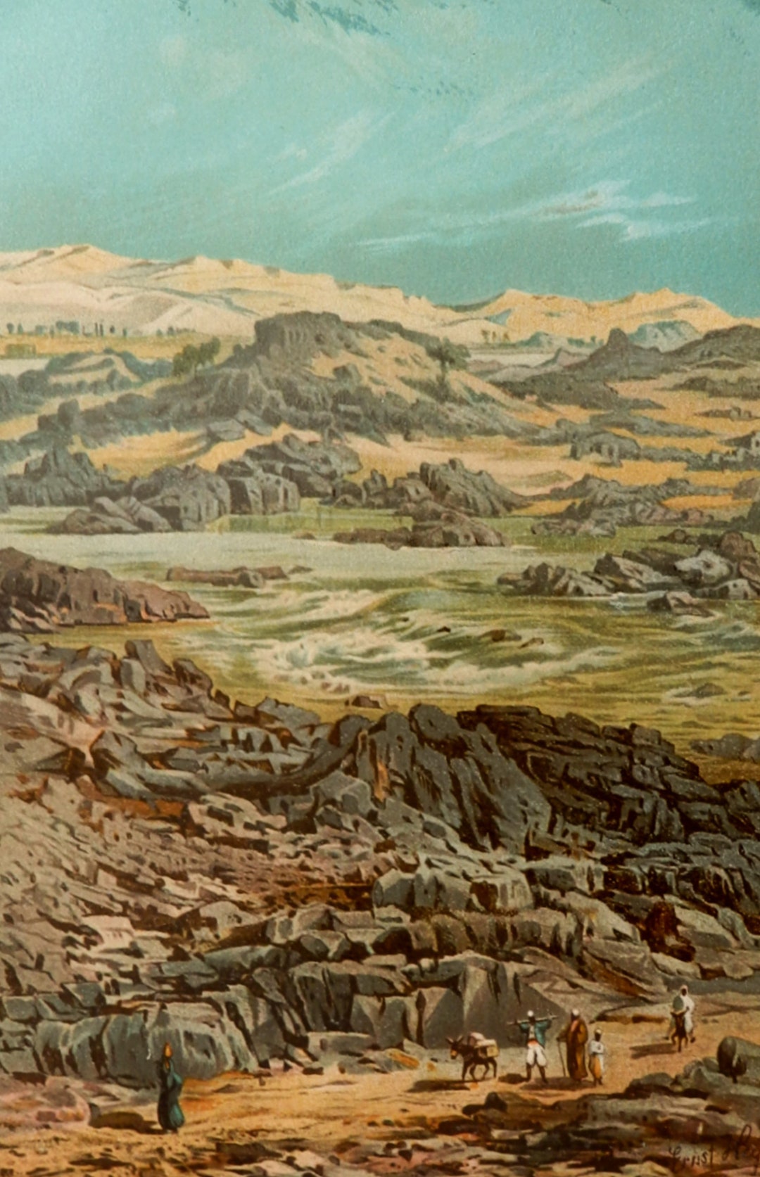 Geology.antique Print.1887.landscape.the Nile Cataracts Near - Etsy