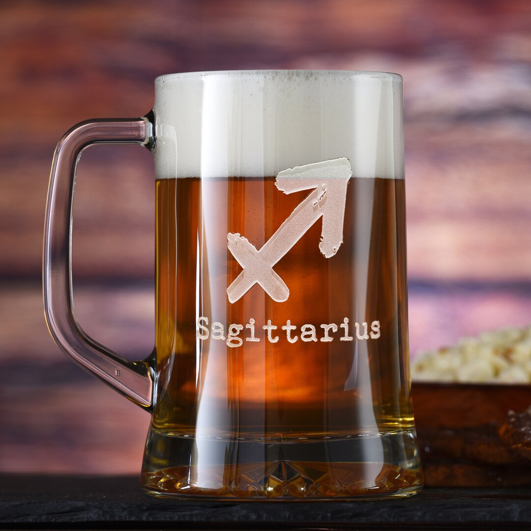 Zodiac Sign Beer Mug Gift - Etsy