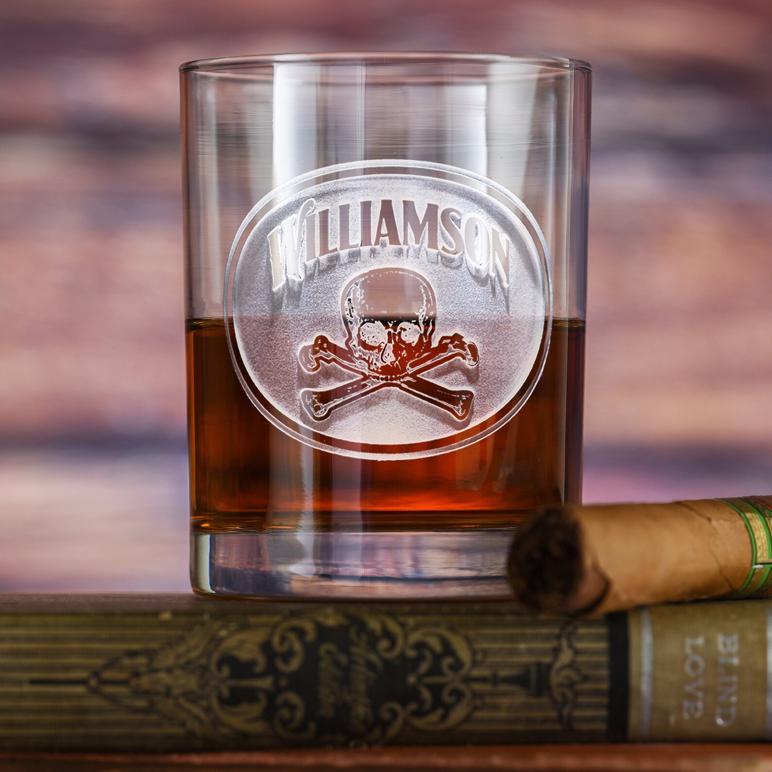 Personalized Skull Cross Bones Whiskey Scotch Glasses - Etsy