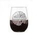 Street Maps Stemless Glassware, Hometown City Etched Stemless Wine ...