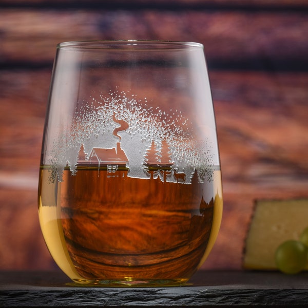 Rustic Wine Glasses - Etsy