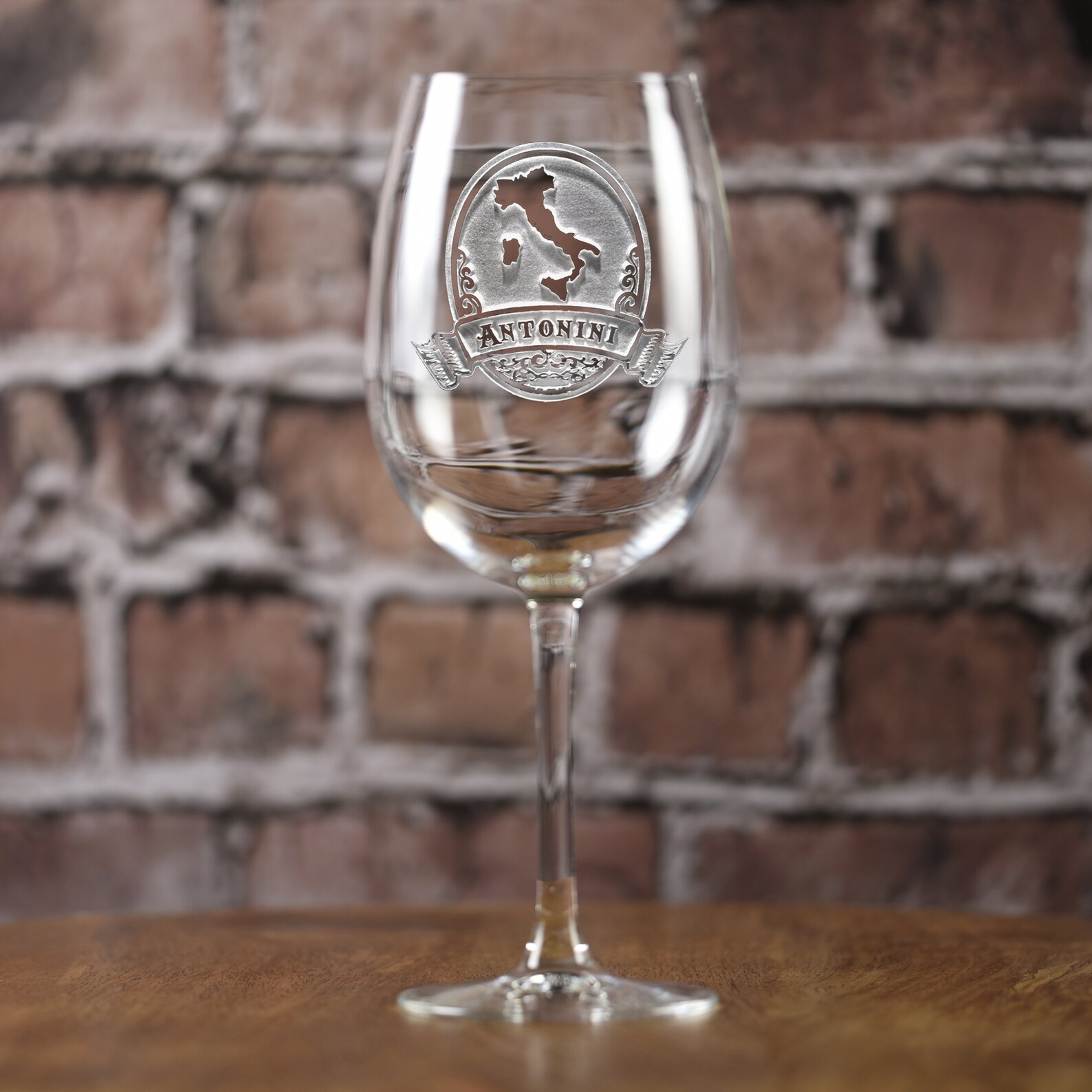 Italian Engraved Wine Glasses Personalized Set Of 4 Etsy