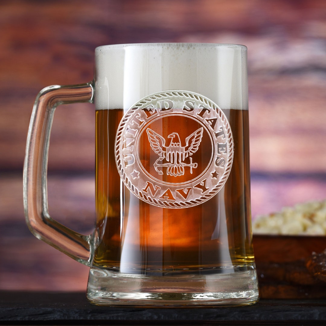 Engraved Navy Beer Mug Military Gift - Etsy