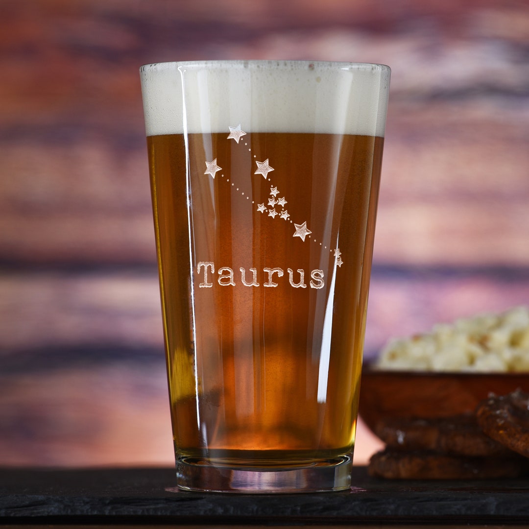 Constellation Zodiac Sign Pint Pub Glass Gift - Etsy