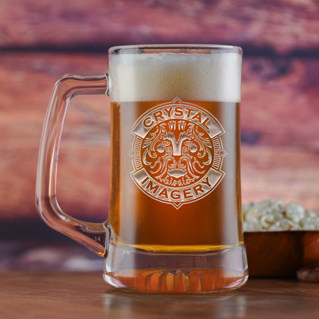 Custom Logo Engraved Beer Mugs - Etsy