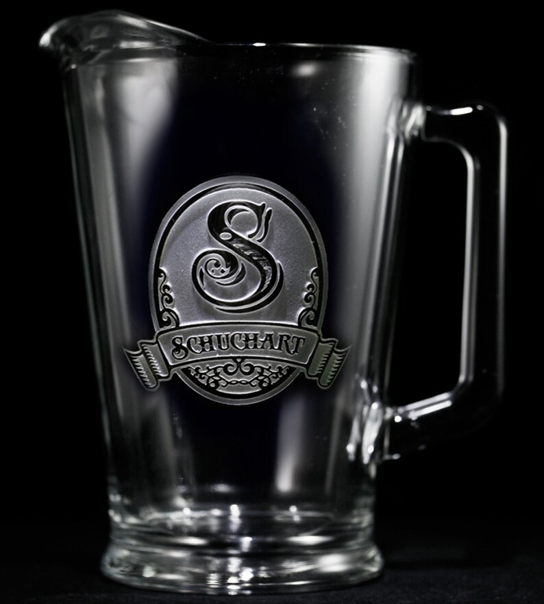Engraved Beer or Ice Tea Pitcher Custom Pitcher Etched - Etsy