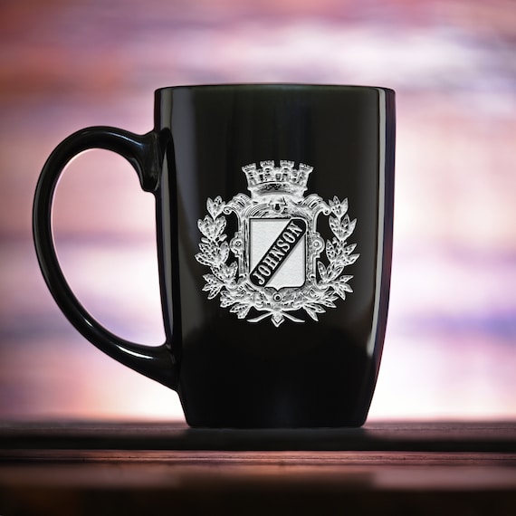 Family Crest Coffee Mug Personalized Gifts CRESTCOF - Etsy
