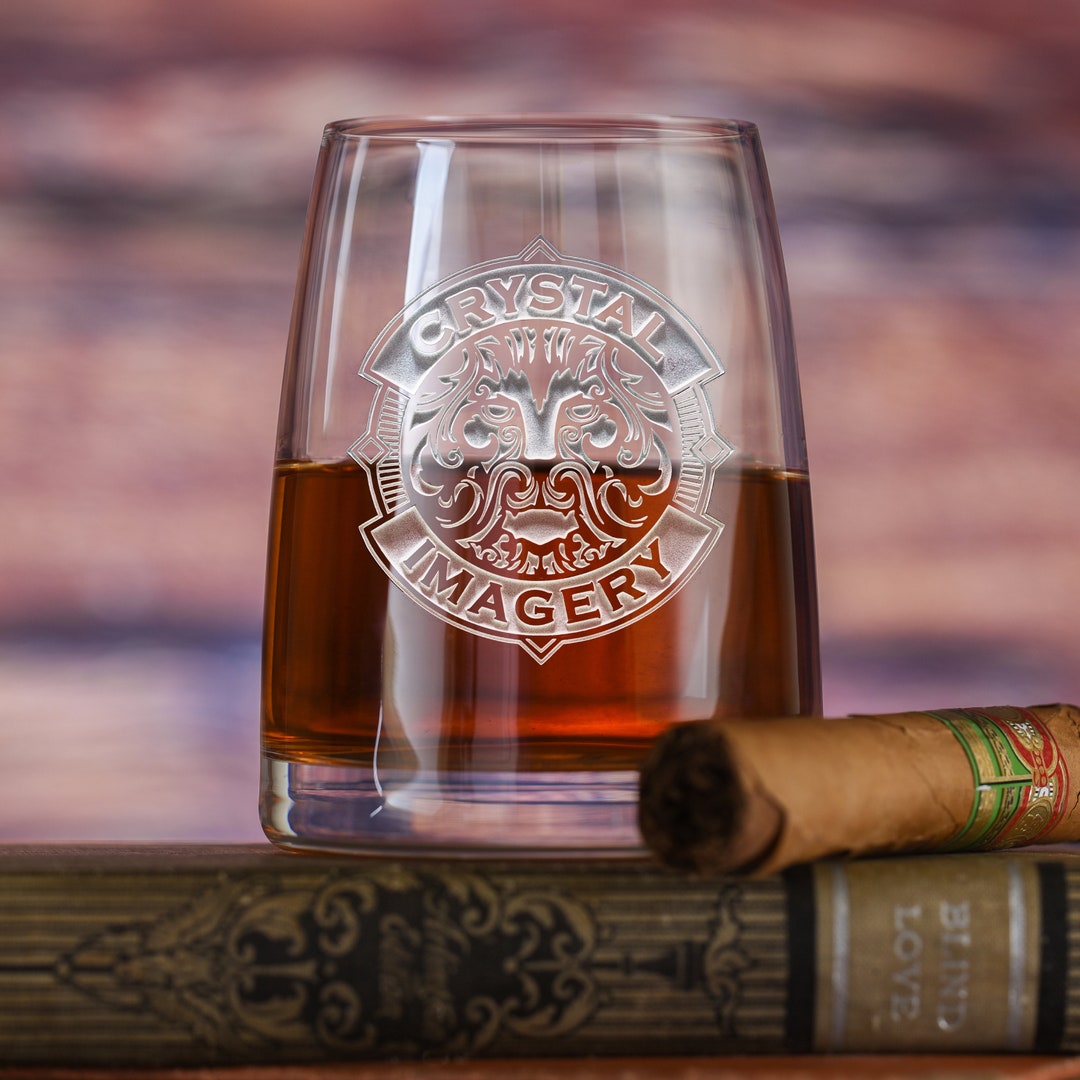 Logo Engraved Whiskey Glass, Stolzle Crystal Experience Glass - Etsy
