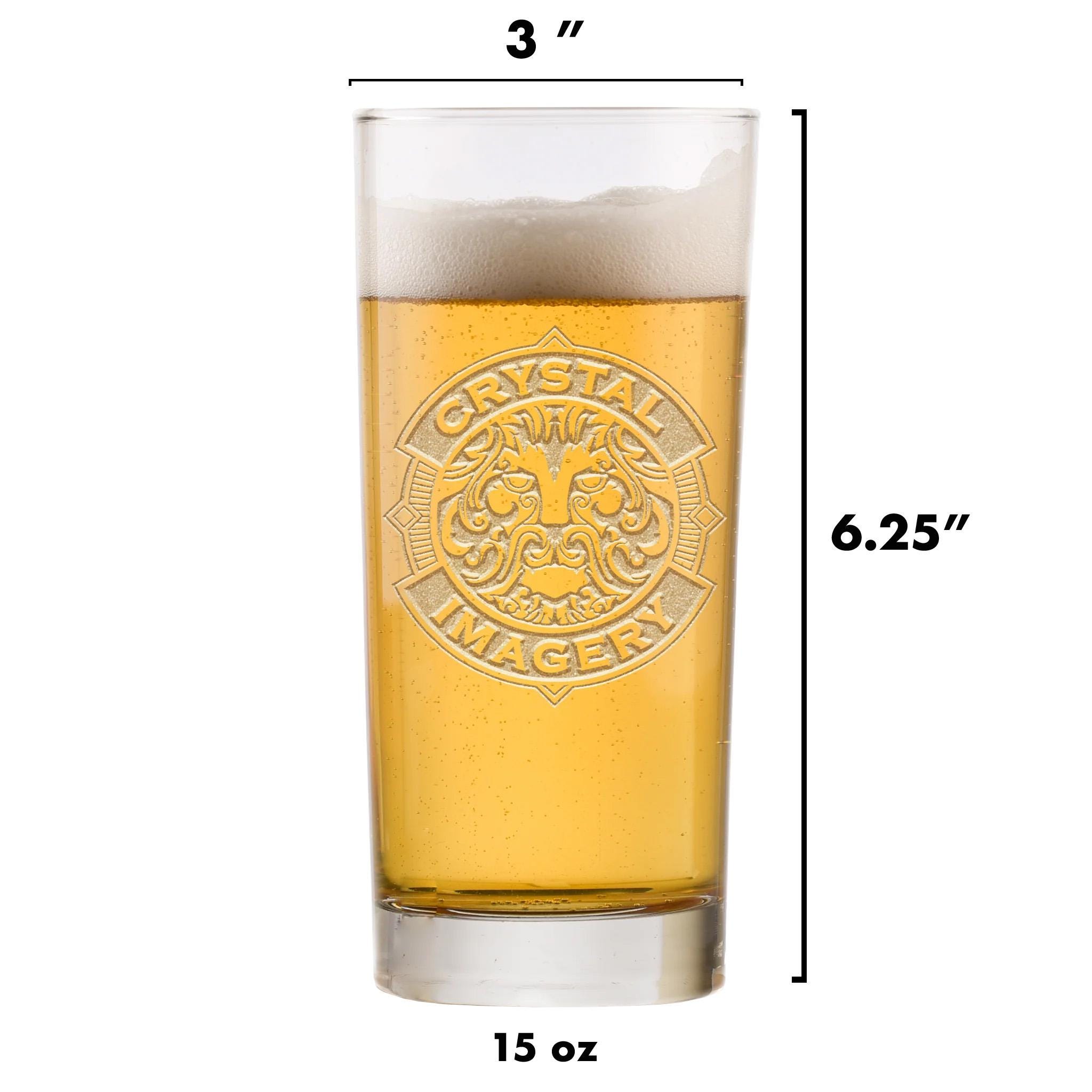 Your Custom Logo Carved on Highball Cooler Glasses - Etsy