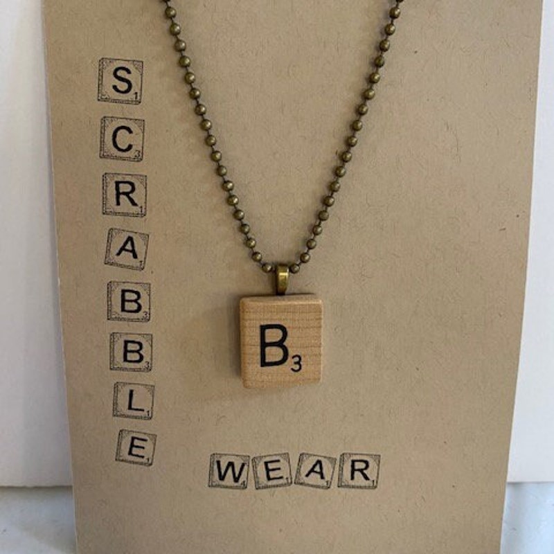 Scrabble Necklace - Etsy