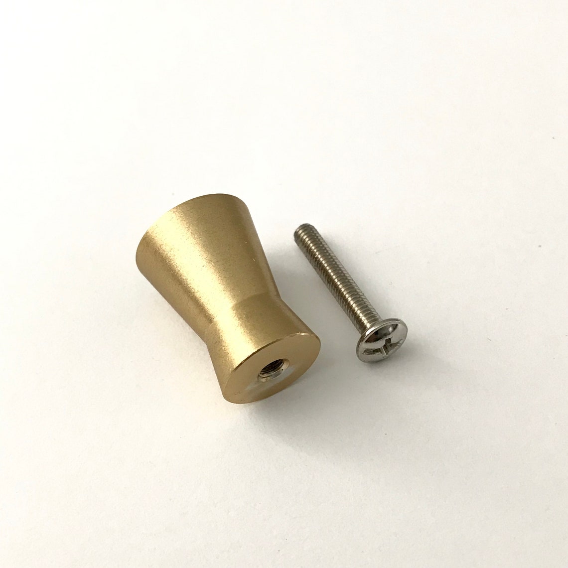 Mid Century Modern Style Brass Hourglass Double Cone - Etsy