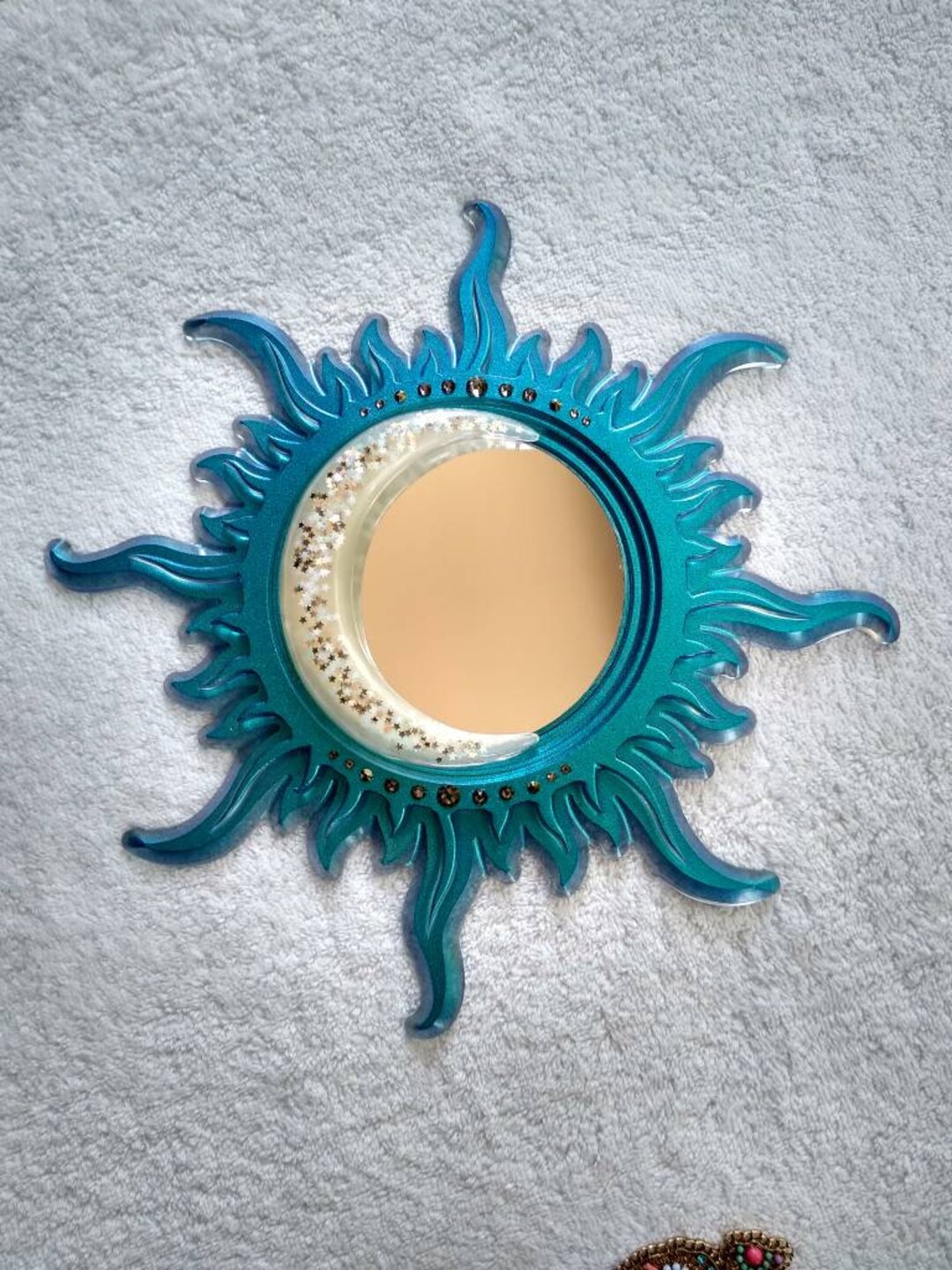 Sun and Moon Mirror Sun Mirror Balance Masculine and - Etsy