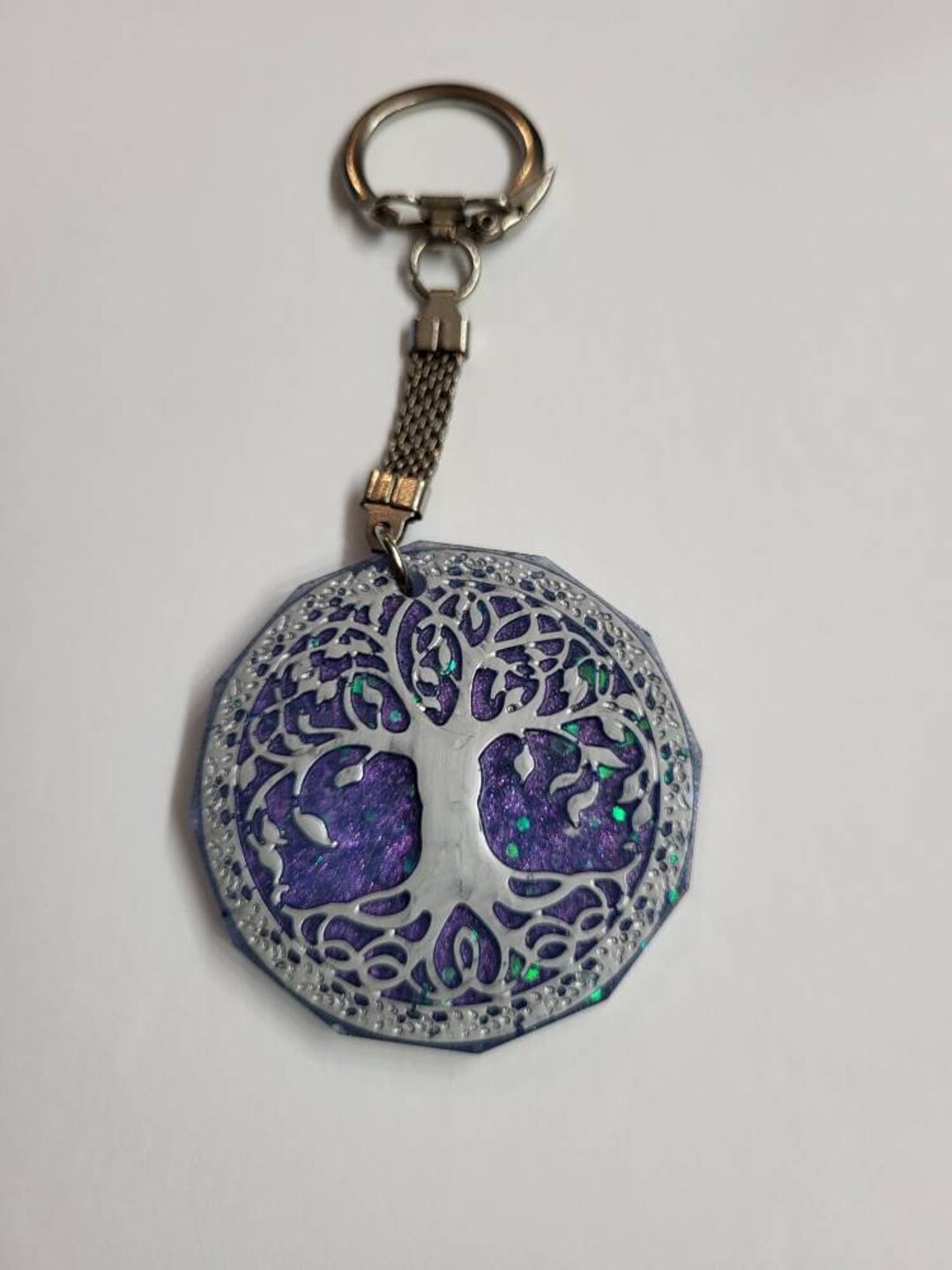 Tree of Life Keychain, Key Chain, Energy Coin Key Chain, Tree of Life ...