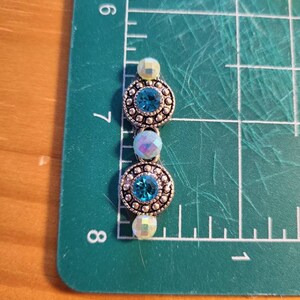 Teal and Green Stacked Crystal Bindi, Bindi, Tika, Spot of Joy, Belly Dance, Indian Dance ...