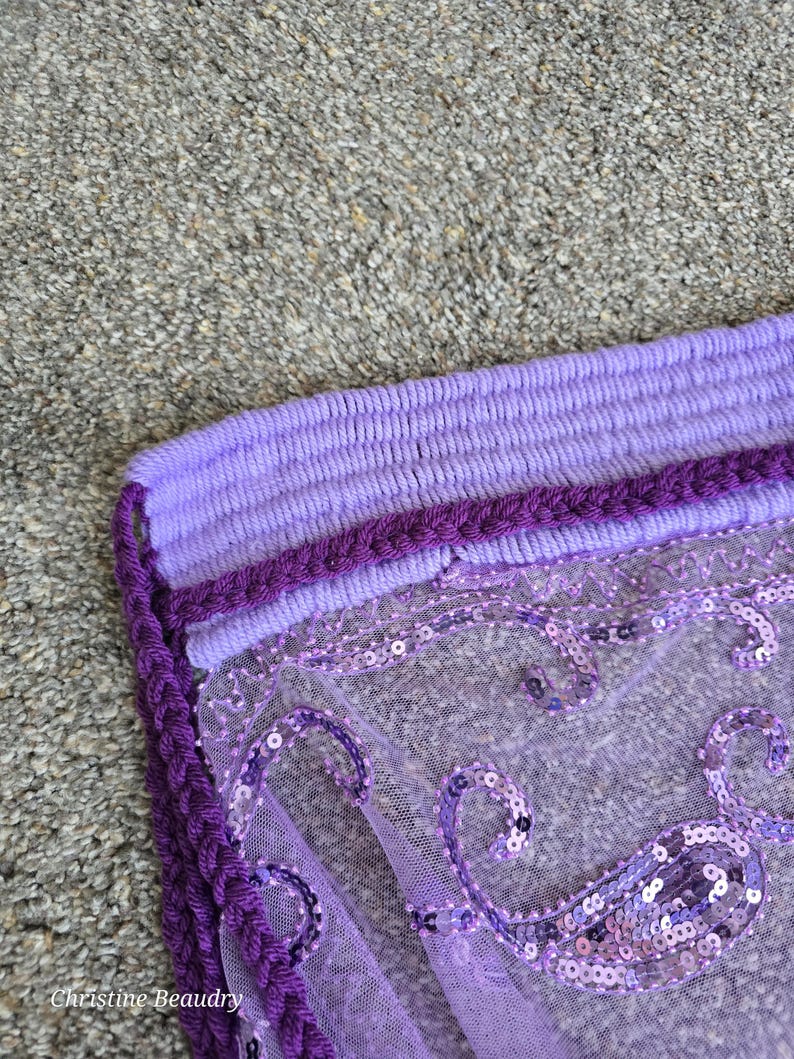 Belly Dance Purple Belt, Dance Belt, ATS Style Belt, Fusion Bellydance ...