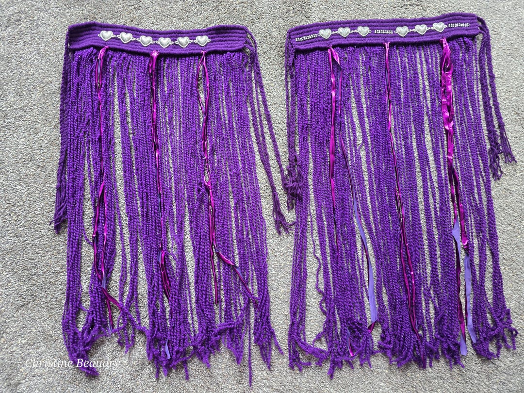 Belly Dance Sparkle Fringe Belt, Dance Belt, ATS Style Belt, Fusion ...