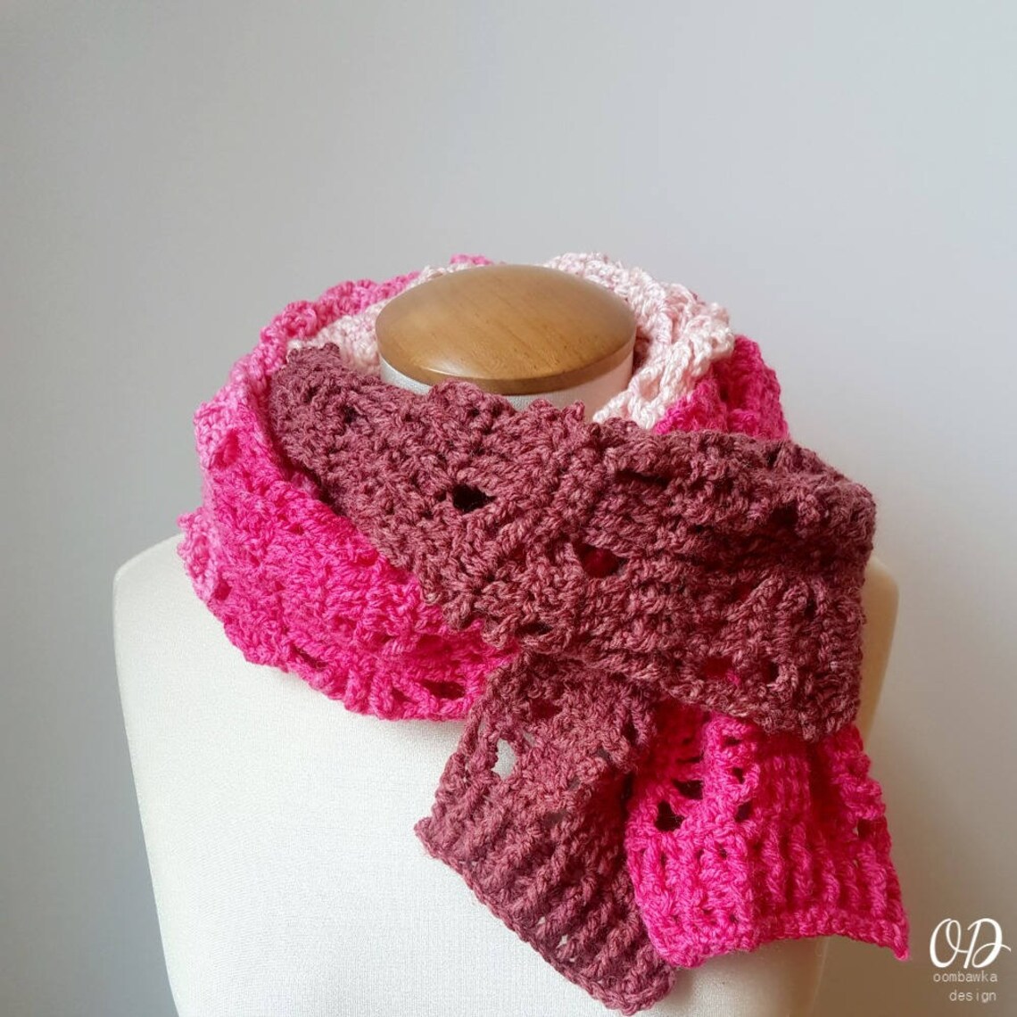 CROCHET PATTERN: Posh Pink Scarf - Etsy Canada